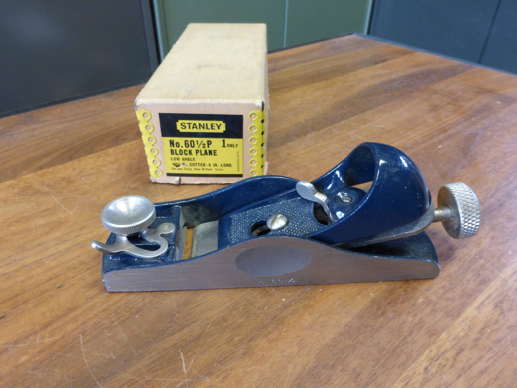 Vintage Stanley no 60 1/2 P Low Angle Block Plane with Original Box USA ... Vintage Stanley no 60 1/2 P Low Angle Block Plane with Original Box USA ...